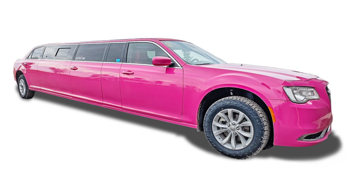 Pink Lincoln Stretch Limousine (8-10 Passengers)