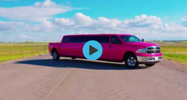 Pink Dodge Ram Limo: One-of-a-Kind Limousine | AMPM Limo