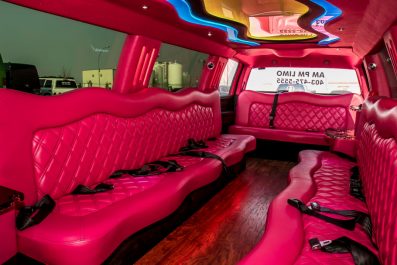 Pink Dodge Ram Limo (12-16 Passengers)