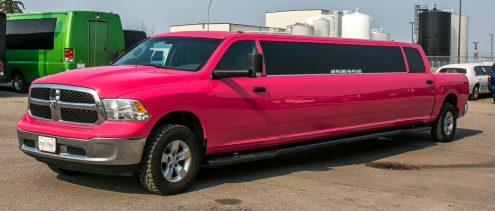 Pink Dodge Ram Limo (12-16 Passengers)