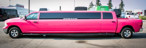Pink Dodge Ram Limo: One-of-a-Kind Limousine | AMPM Limo