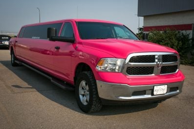 Pink Dodge Ram Limo: One-of-a-Kind Limousine | AMPM Limo